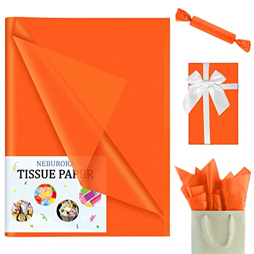 Snapklik.com : Orange Tissue Paper For Gift Bags 60 Sheets Orange ...