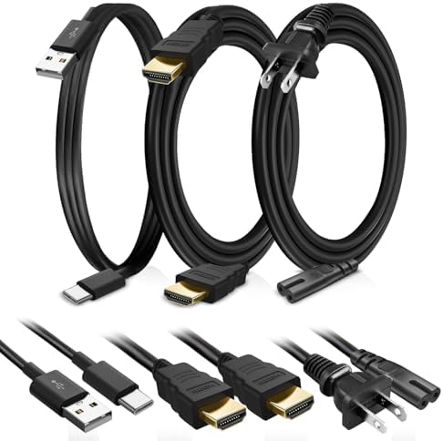 Amazon.com: BRENDAZ PS5 Compatible Set of Cables - HDMI 8K Cable - USB ...