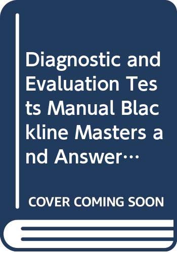 Diagnostic and Evaluation Tests Manual Blackline Masters and Answers ...