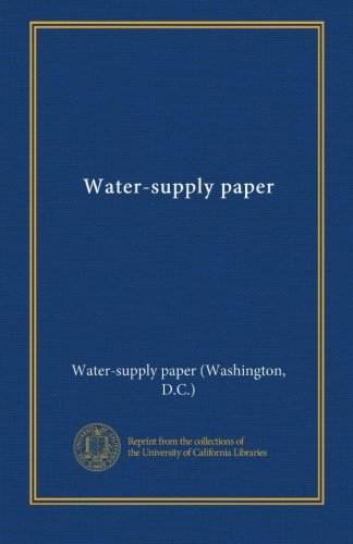Water-supply paper (no.28) : Amazon.in: Books