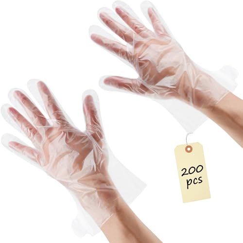 200 Pcs Paraffin Gloves for Hands - Lightweight, Disposable ...