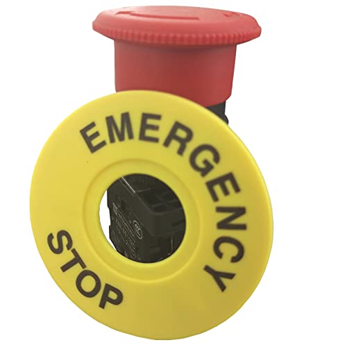 Snapklik.com : 10 Pcs 22mm Diameter Emergency Stop Sign For Push Button ...