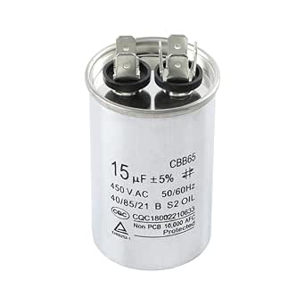 EC Buying CBB65 Capacitor 15UF ±5% 450V Round Run Start Capacitor CBB65 Capacitors 450VAC for AC ...