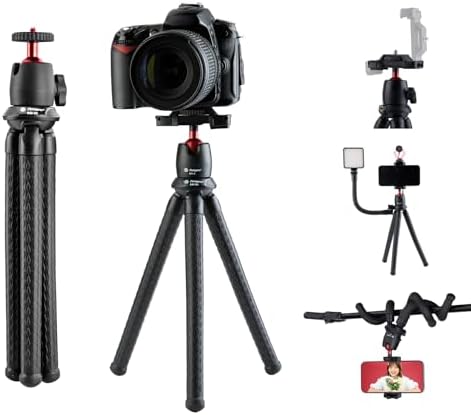 Amazon.com: Fotopro Camera Tripod, Flexible Mini Tripod Stand with ...