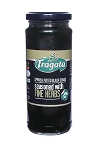 Fragata Spanish Pitted Black Olives with Fine Herbs, 330g : Amazon.in: Grocery & Gourmet Foods
