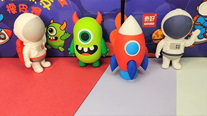 MUSAPRI - School Erasers with Funny Space Erasers Combo, Space erasers ...