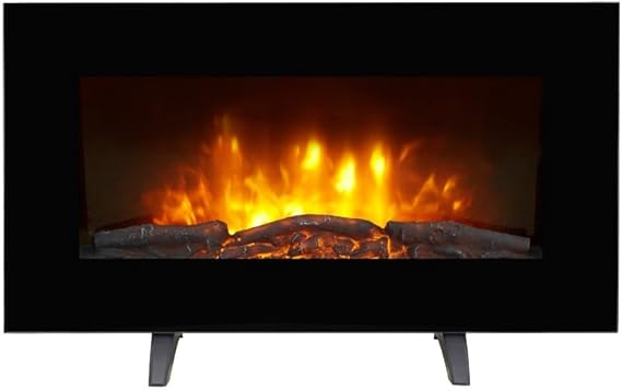 Kogan SmarterHome™ 2000W Electric Fireplace Heater with Log Effect ...