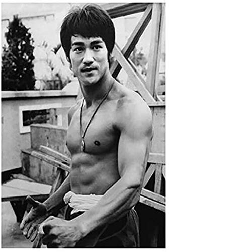 Bruce Lee Black And White Poster