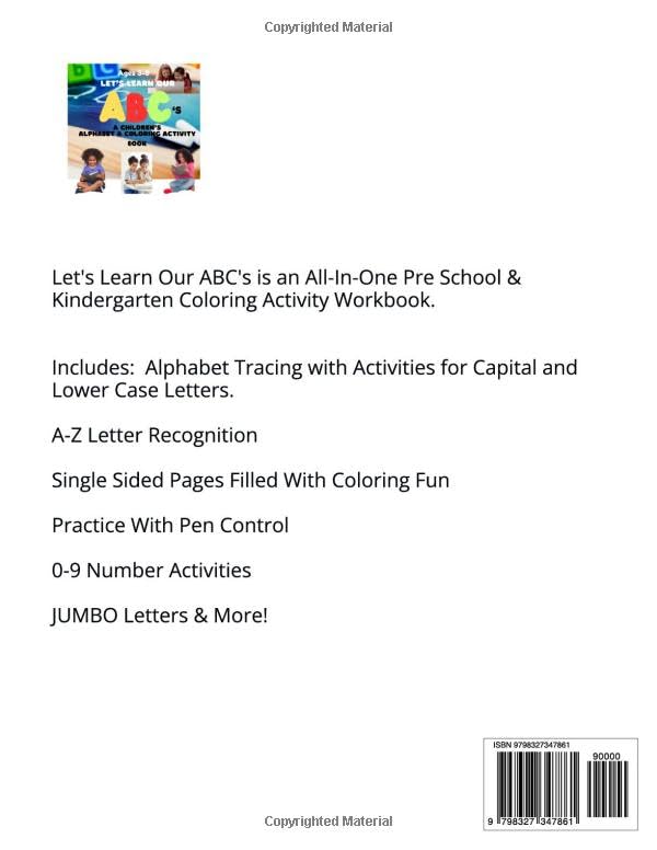 Snapklik.com : Lets Learn Our ABCs A Childrens Alphabet & Coloring ...