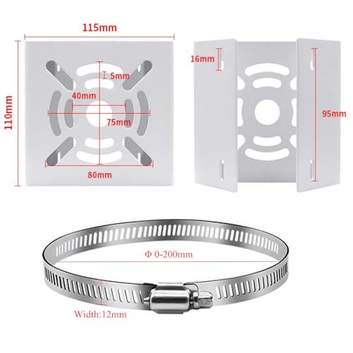 E-HORDE Universal Vertical Pole Mount Bracket for CCTV Security Camera ...