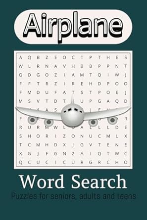 Airplane Word Search Puzzle Book: Word searches with Easy to Read about ...