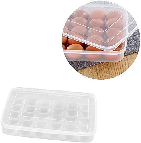 LATRAT 30 Egg Storage Box Fridge, Egg Box Holds 30 Eggs, Egg Holder ...