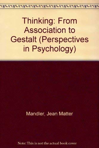 Amazon.com: Thinking from Association to Gestalt: 9780313232619 ...