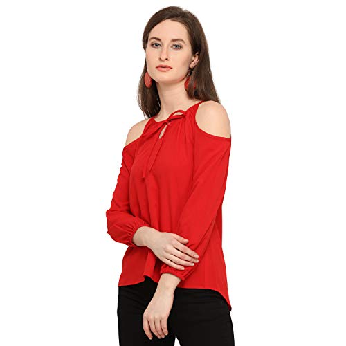 Buy BS Fashion Women's Stlyish Red Top at Amazon.in
