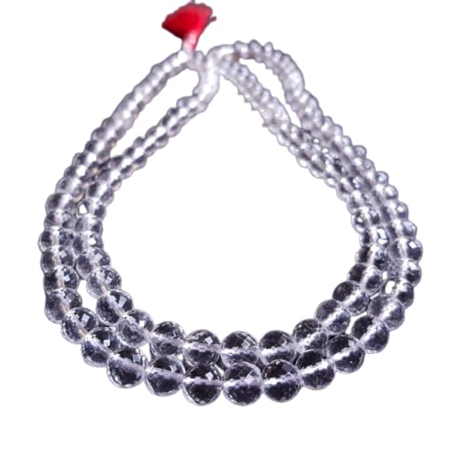 OPTIMUS RUDRAKSHA Diamond Cut Sphatik Mala Original Certified Quartz ...