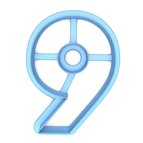Amazon.com: Sweet Prints Inc Number 9 Cookie Cutter - Dishwasher Safe ...