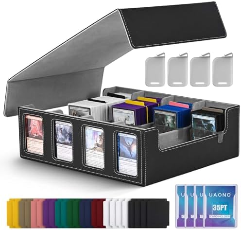 Amazon.com: UAONO Trading Card Storage Box with Commander Display; 2400 ...