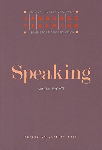 Speaking (Language Teaching) by Martin Bygate (1987-07-03): Martin ...