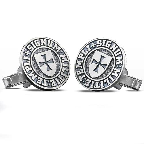 Amazon.com: Masonic Cross Cufflinks, Knights Templar Cuff Links ...