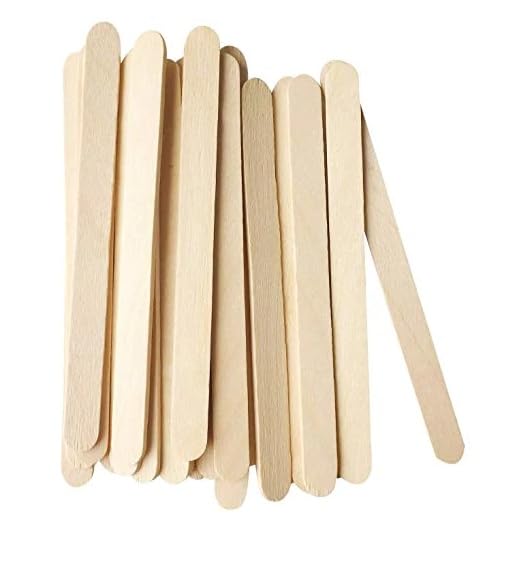 MOREL Wooden ICE Cream Sticks Smooth Finish Natural Wood for Cake Sicle ...