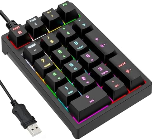 Amazon.com: Kisnt Custom Mechanical Number Pad, QMK/VIA Programmable ...