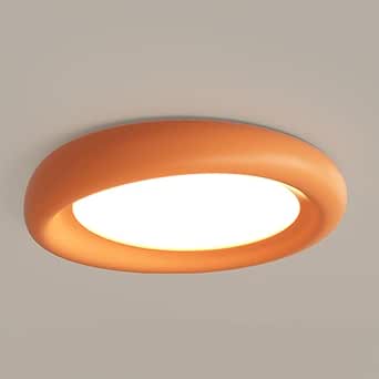 Orange Flush Mount Ceiling Light, Color Resin Ceiling Lamp Fixture 3 ...