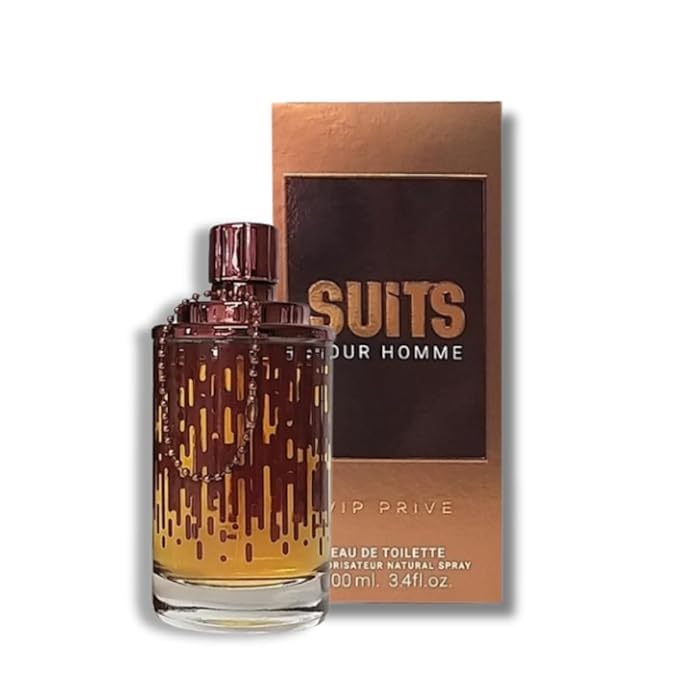 Amazon.com : SUITS POUR HOMME VIP PRIVE EAU DE TOILETTE FOR MEN. Amber ...