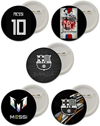 Buy d2c football button badges (messi | barcelona | fcb)- Multi color ...