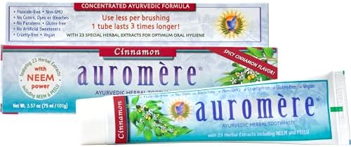 Amazon.com : Auromere Ayurvedic Herbal Toothpaste, Classic Licorice ...