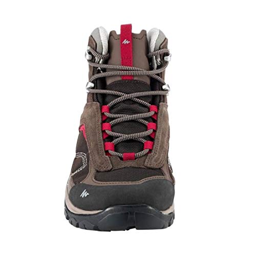 Quechua MH 100 Mid Women's Waterproof Mountain Hiking Shoes - Brown (EU ...