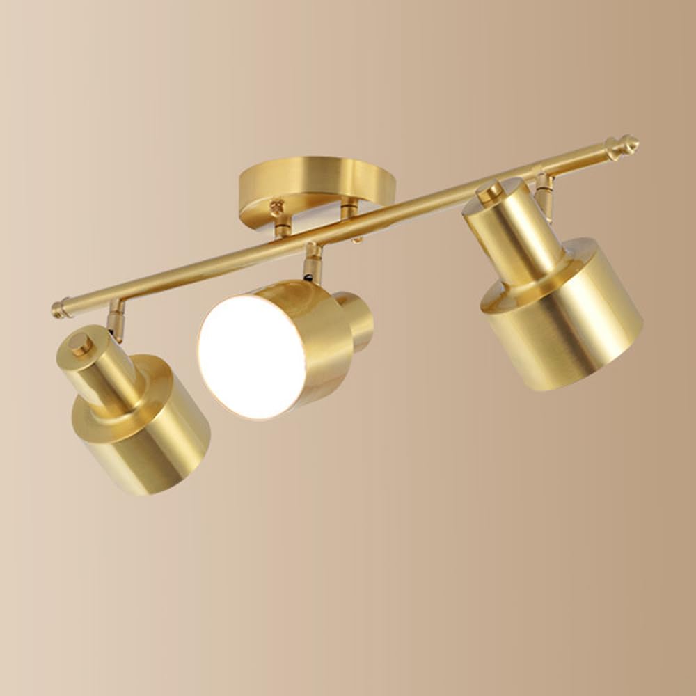 Brass Ceiling Light Spot Modern Brass Spotlight Single Track Lighting