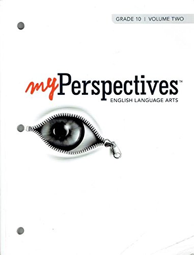 Myperspectives English Language Arts 2017 Student Edition Grade 10 ...