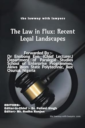 Buy The Law in Flux Recent Legal Landscapes Book Online at Low Prices in India | The Law in Flux ...
