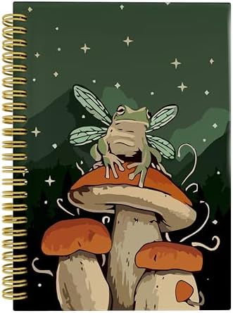 Amazon.com : Knibeo Fairy Frogs Mushroom Notebook Journal - Mushroom ...