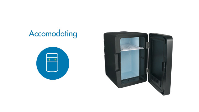 PERSONAL CHILLER 6L Mini Fridge Warm or Cooler – Portable LED Fridge ...