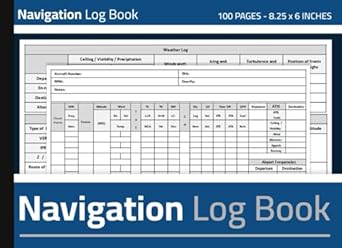 Navigation Log Book: Flight Navigation Logbook | Flight Planning Sheets ...