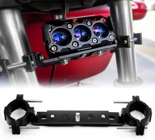 Amazon.com: PLUSBEAM Motorcycle Spotlight Mounting Bracket, Light Bar ...