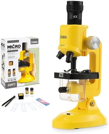 Amazon.com: Little World Science Kits for Kids Beginner Microscope Kit ...
