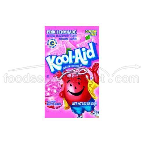 Amazon.com : Kraft Kool Aid Pink Lemonade Beverage, 0.23 Ounce - 192 ...