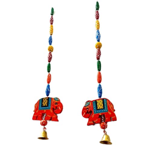 FICART Handy Craft Rajasthani Pair Elephant Toran for Entrance Door ...
