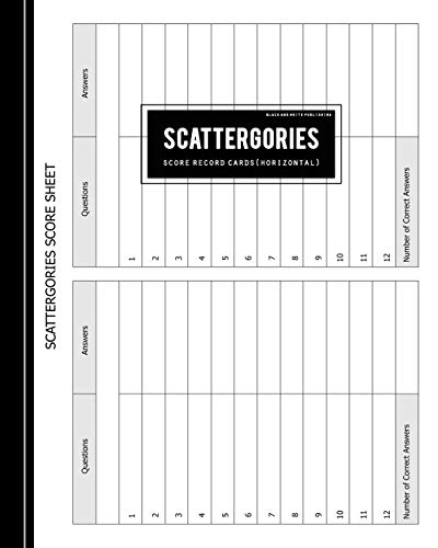 150+ Scattergories Categories Ideas - Meebily