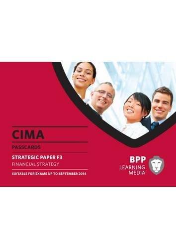CIMA Financial Strategy: Passcards: BPP Learning Media: 9781445371405 ...