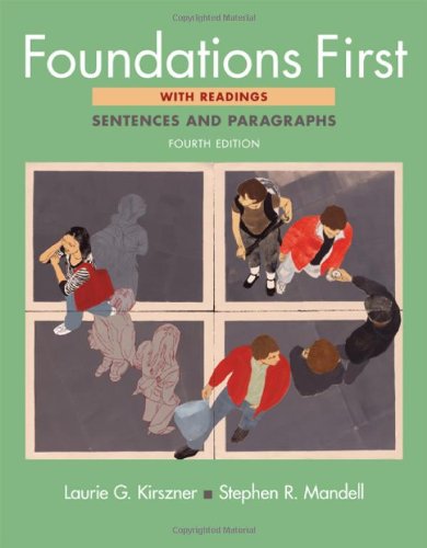 Amazon.com: Foundations First with Readings: Sentences and Paragraphs ...