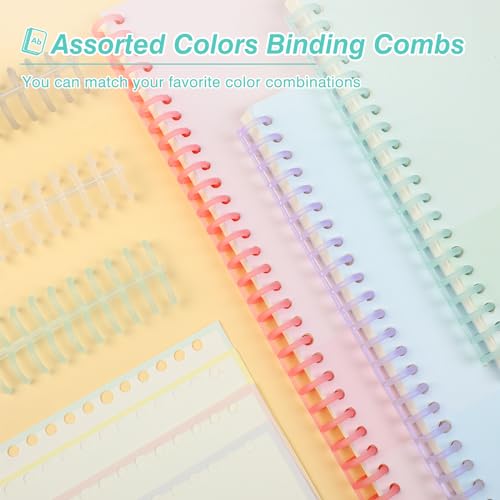 Snapklik.com : 15 PCS Plastic Binding Combs, 30 Rings Spiral Binding ...
