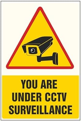 Anne Print Solutions® You are Under CCTV Surveillance Stickers Self ...