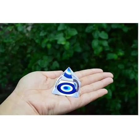 Buy VASTU ART - Vastu Fengshui Evil Eye Crystal Pyramid for Removing ...