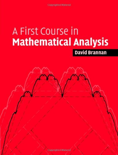 Amazon.com: A First Course in Mathematical Analysis: 9780521864398 ...