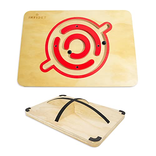 Snapklik.com : Infidez Labyrinth Wooden Balance Board Maze