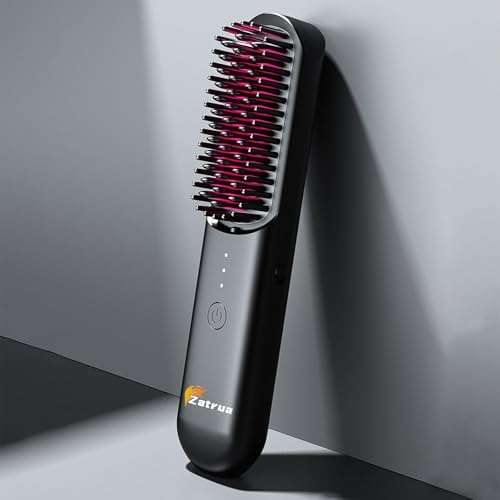 Amazon.com : Wireless Hair Straightening Comb Anion,No Damage to Hair ...