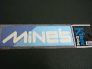 Amazon.com: "Mines" Racing Decal Sticker (New) Lg : Automotive